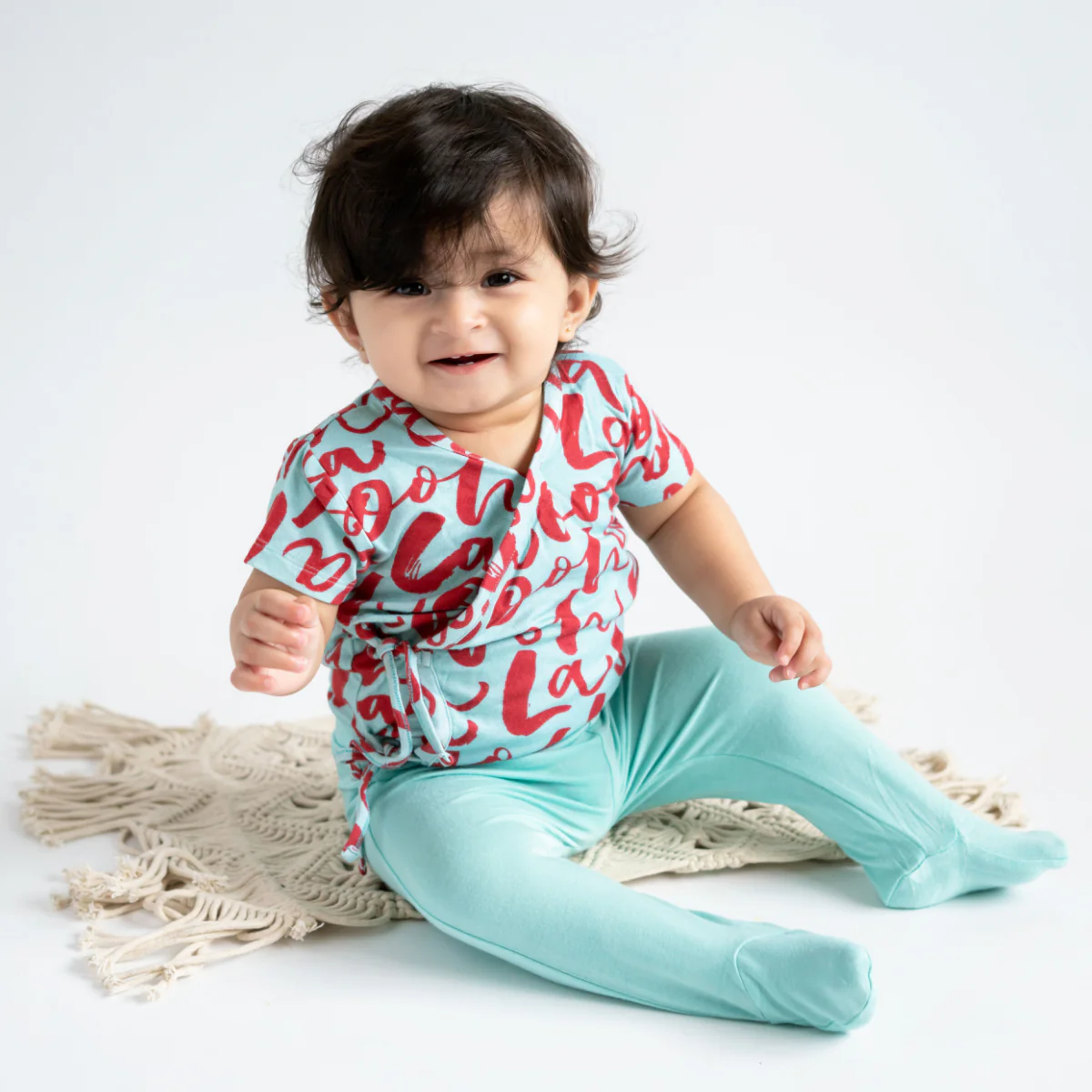Baby Bodysuit & Leggings Set | Ooh La La Front-tie 2-pc Set | Softsens ...